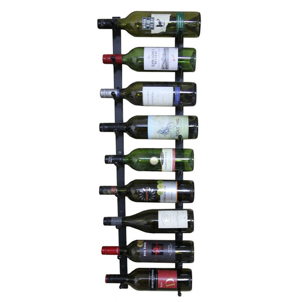 9 bottle Label View wall mountable wine rack wall rack - Wine Rack Shop